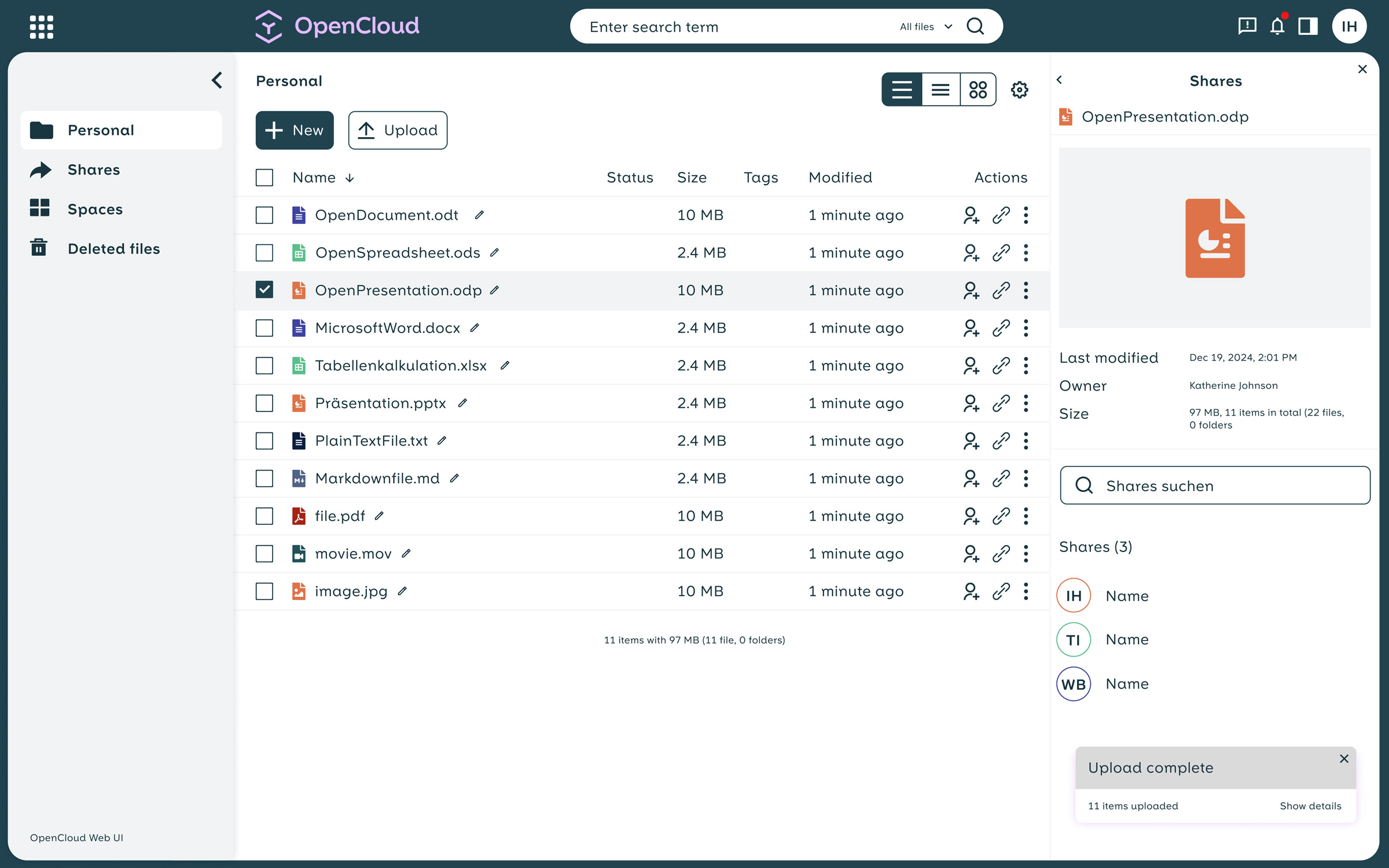 OpenCloud – Dateien DS-GVO-konform verwalten & teilen - ETES GmbH